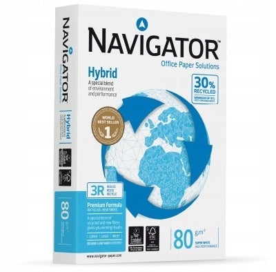 Ramette Papier Hybrid Recycle A4 80G 500F Navigator | 55pens